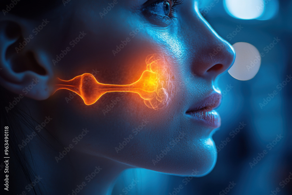 Nasal and sinus cancer background wallpaper design, modern creative and ...