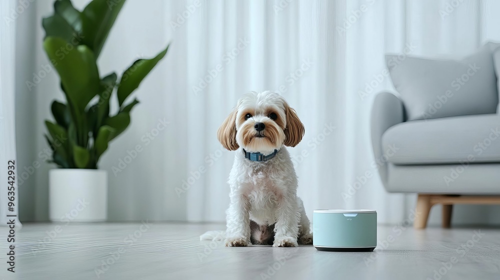 Pet monitoring system in a smart home, Smart pet care, Modern animal ...