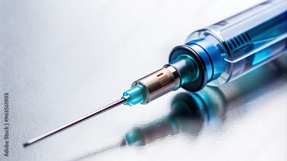 A close up high resolution stock photo of a semaglutide injecting pen ...