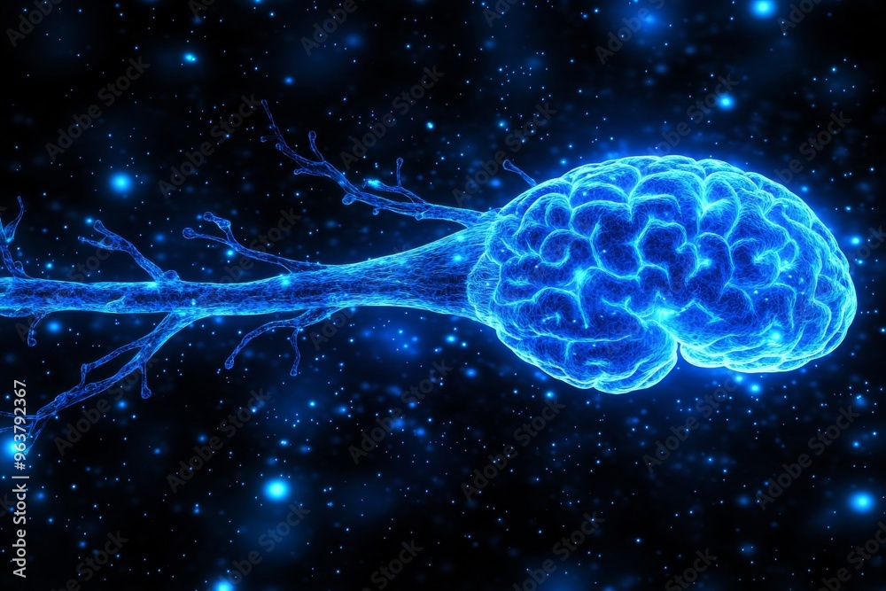 Amygdala subcortical and corpus callosum visualization of a brain with ...