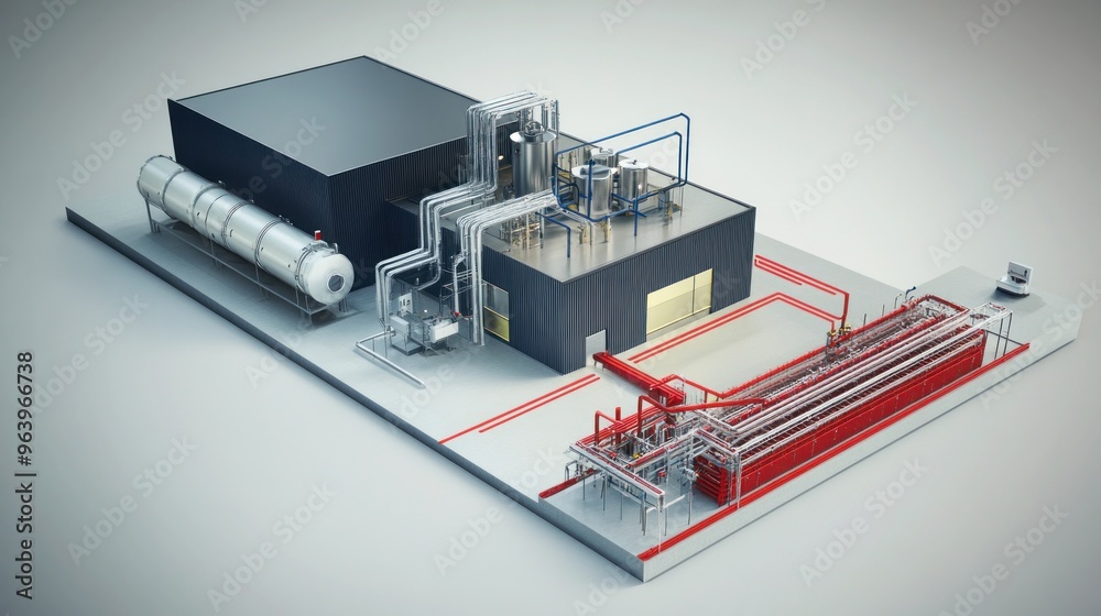 isometric a visual demonstration of how a hydrogen generator works ...