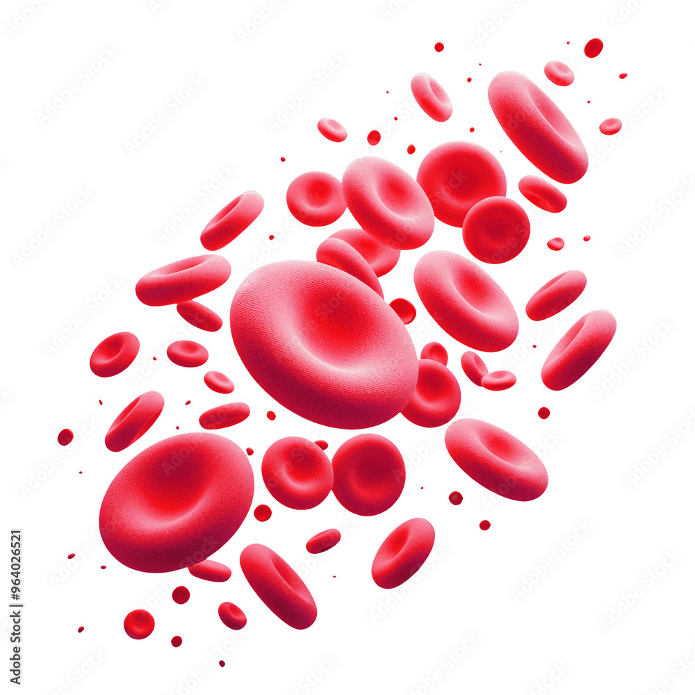 Red blood cells cutout png clip art Stock Illustration | Adobe Stock