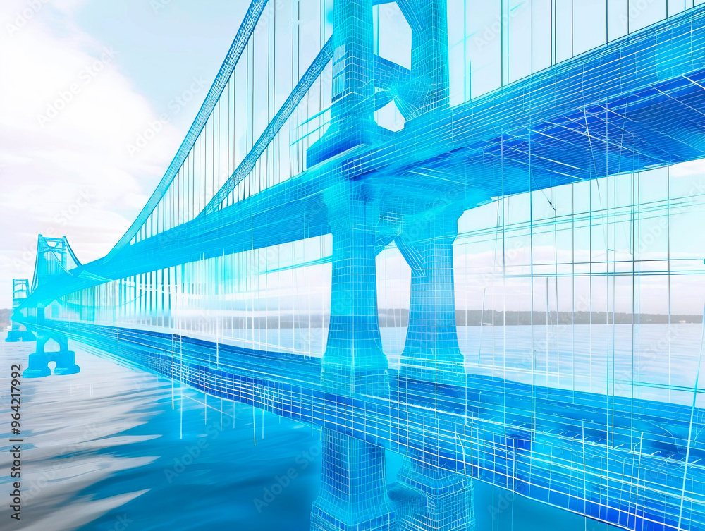 Bridge visualization with augmented reality Transparent bridge in ...