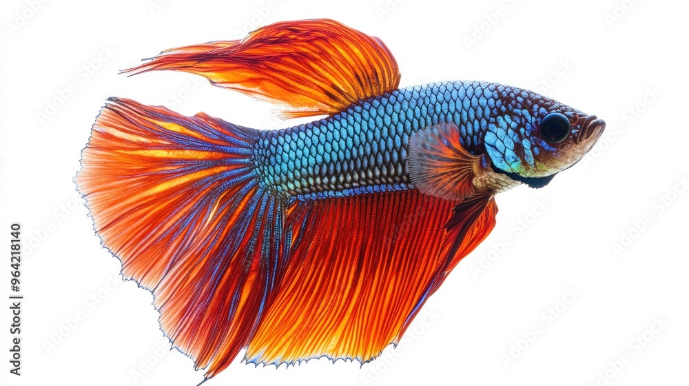 Siamese fighting fish - Betta splendens - commonly known as the betta ...