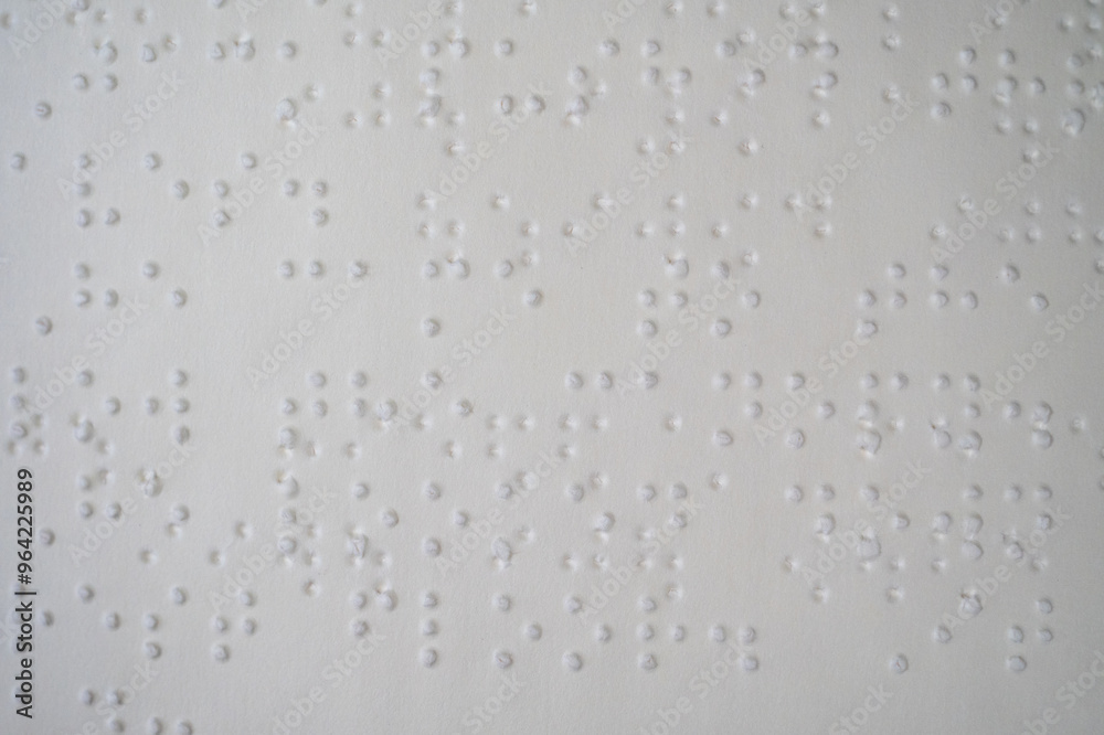 Braille book. Page written in braille alphabet for blind people,Caring ...