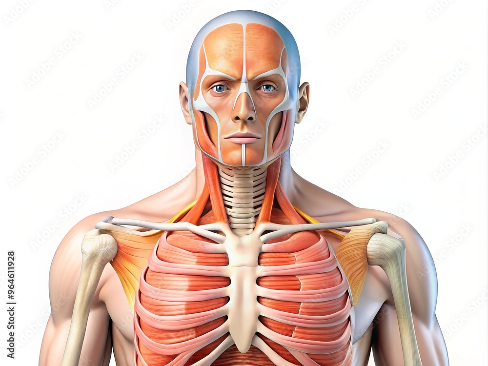 anatomy of pectoralis major sternocostal head diagram illustration ...