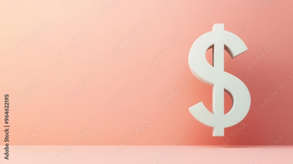 Stretched dollar symbol with a bold upward arrow, representing ...