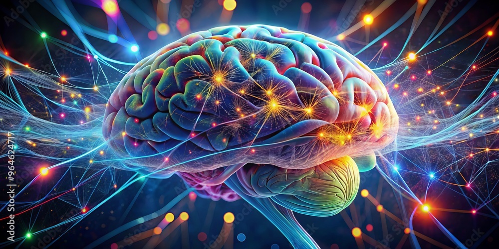 Cerebral cortex anatomy mood futuristic concept Stock Illustration ...