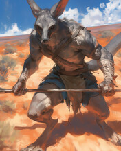 Crouching Kangaroo Free Stock Photo - Public Domain Pictures