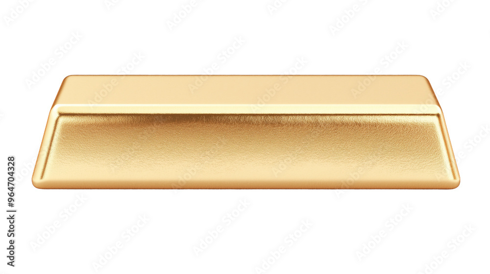 Solid Gold Bar isolated on white or transparent background, png clipart ...