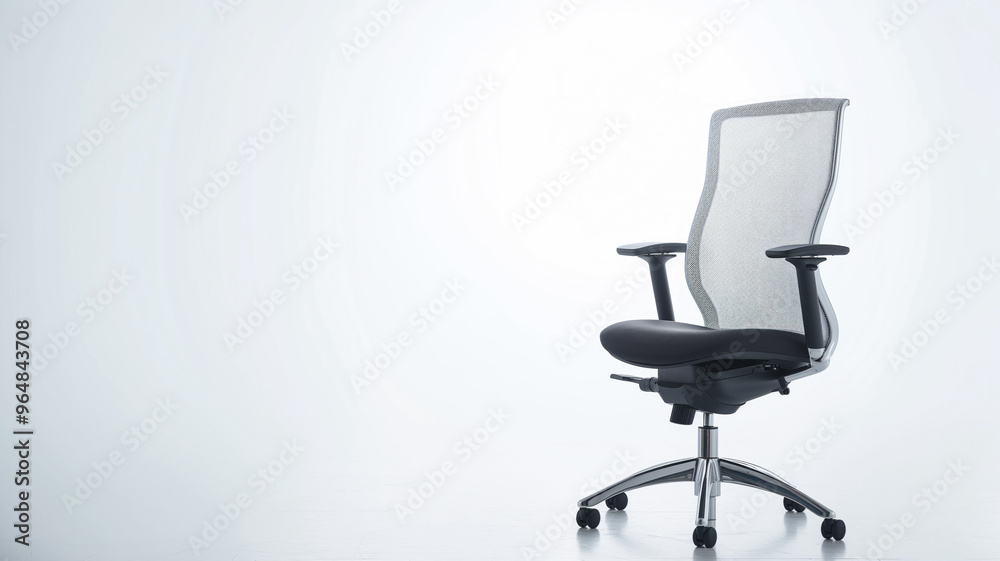 Modern ergonomic office chair with mesh backrest and adjustable ...