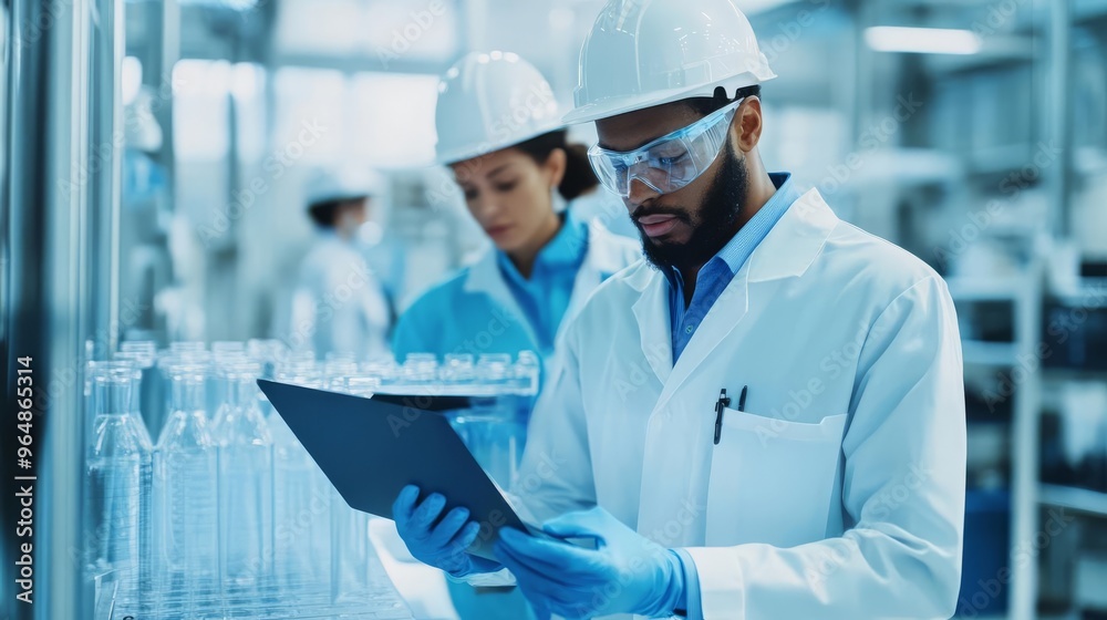 Supply chain innovation lab with engineers testing logistics algorithms ...