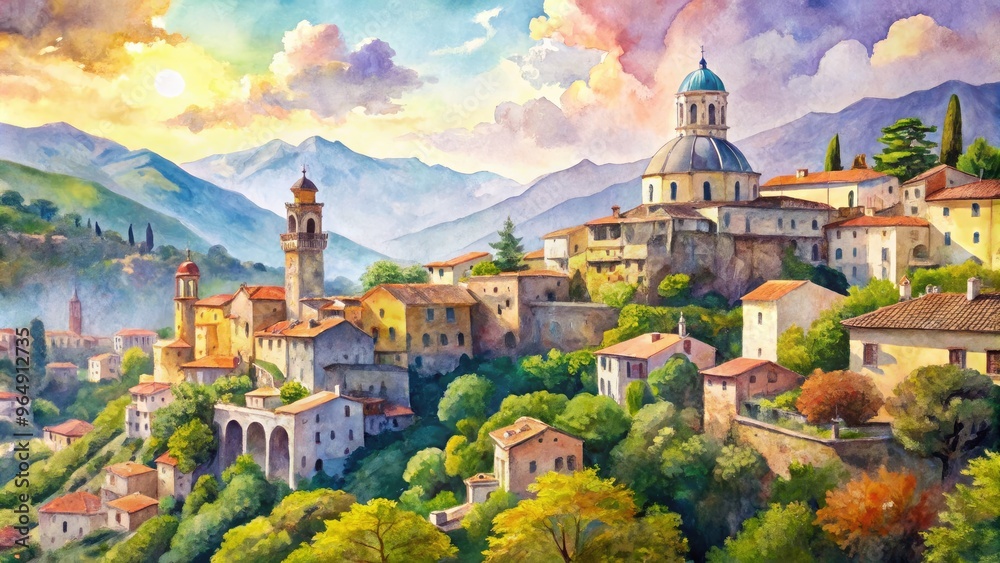 Softly colored Italian landscapes unfold in dreamy, whimsical ...