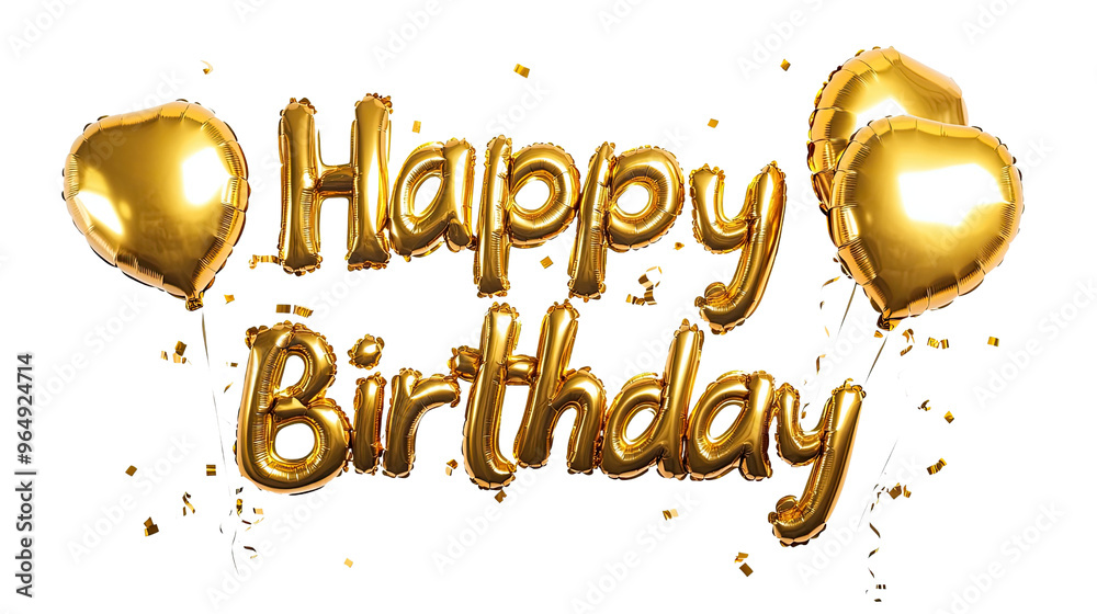 happy birthday balloons transparent background Stock Photo | Adobe Stock