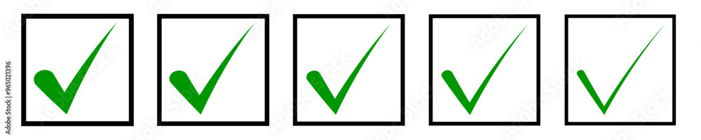 tick box. check mark icon set with correct, accept checkmark icons ...