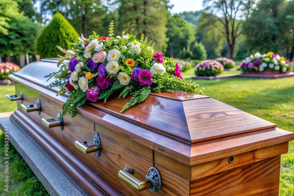 grieving, dark, burial rituals, final resting place, wooden, sorrow, A ...