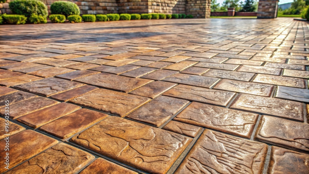 Stamped concrete is a decorative method of adding texture and patterns ...