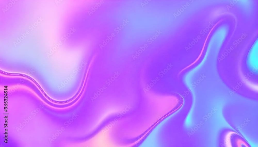 Colourful Holo gradient background of purple and blue, Swirling, Render ...