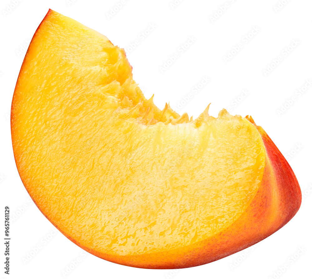 each slice isolated png. Peach slice on transparent background. PNG ...
