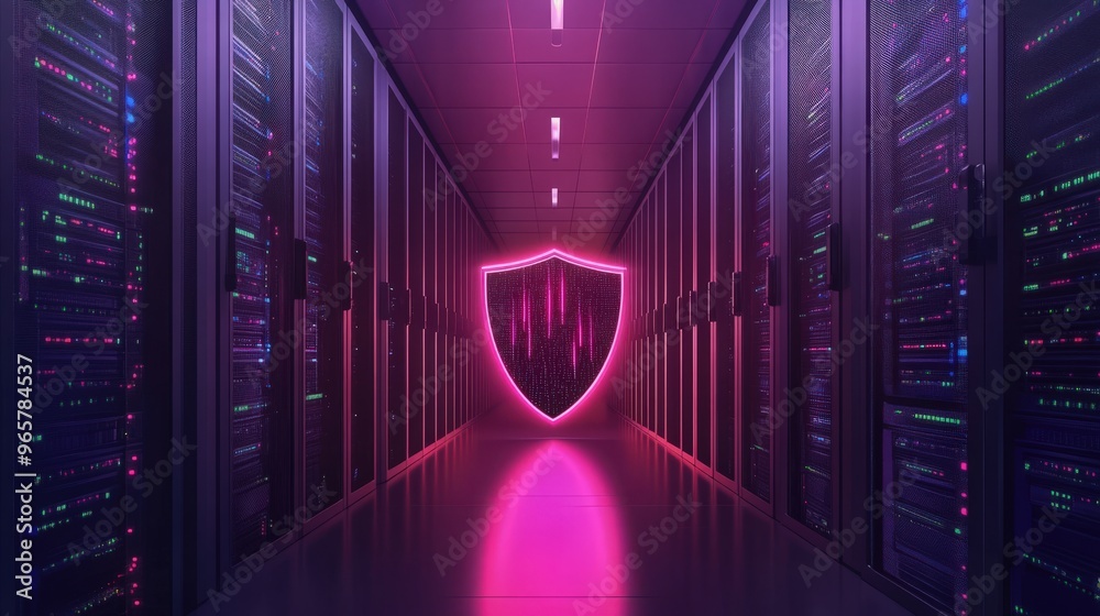 Server Room Isometric Cloud Storage Data Data Center Big Data Processing And Computing