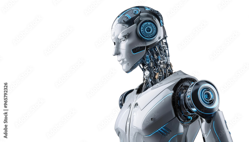 Full robot, futuristic robotic concept, advanced digital technology ...