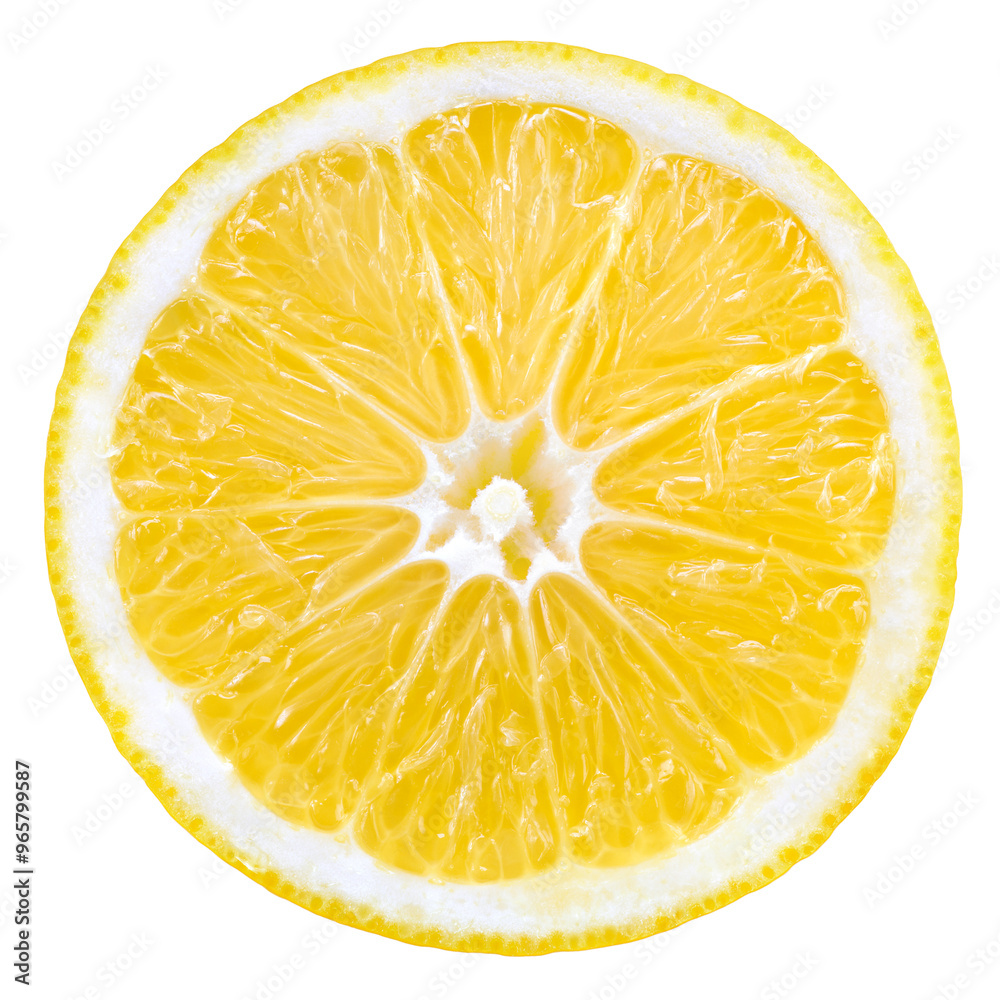 Lemon fruit slice isolated png. Lemon slice top view on transparent ...