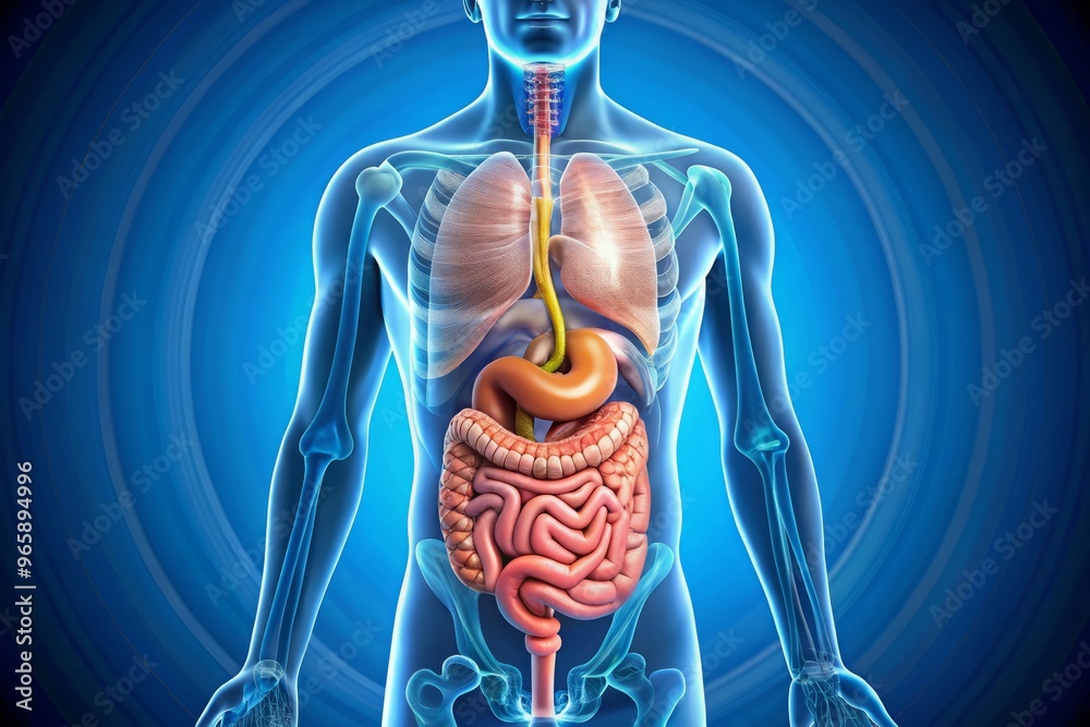 exploring human body diagrams stomach and intestines digestion process ...