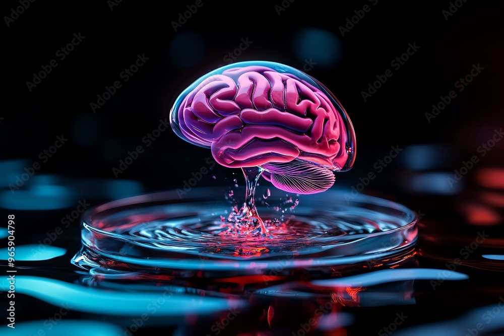 Brain reaching a state of flow where time disappears and total focus is ...