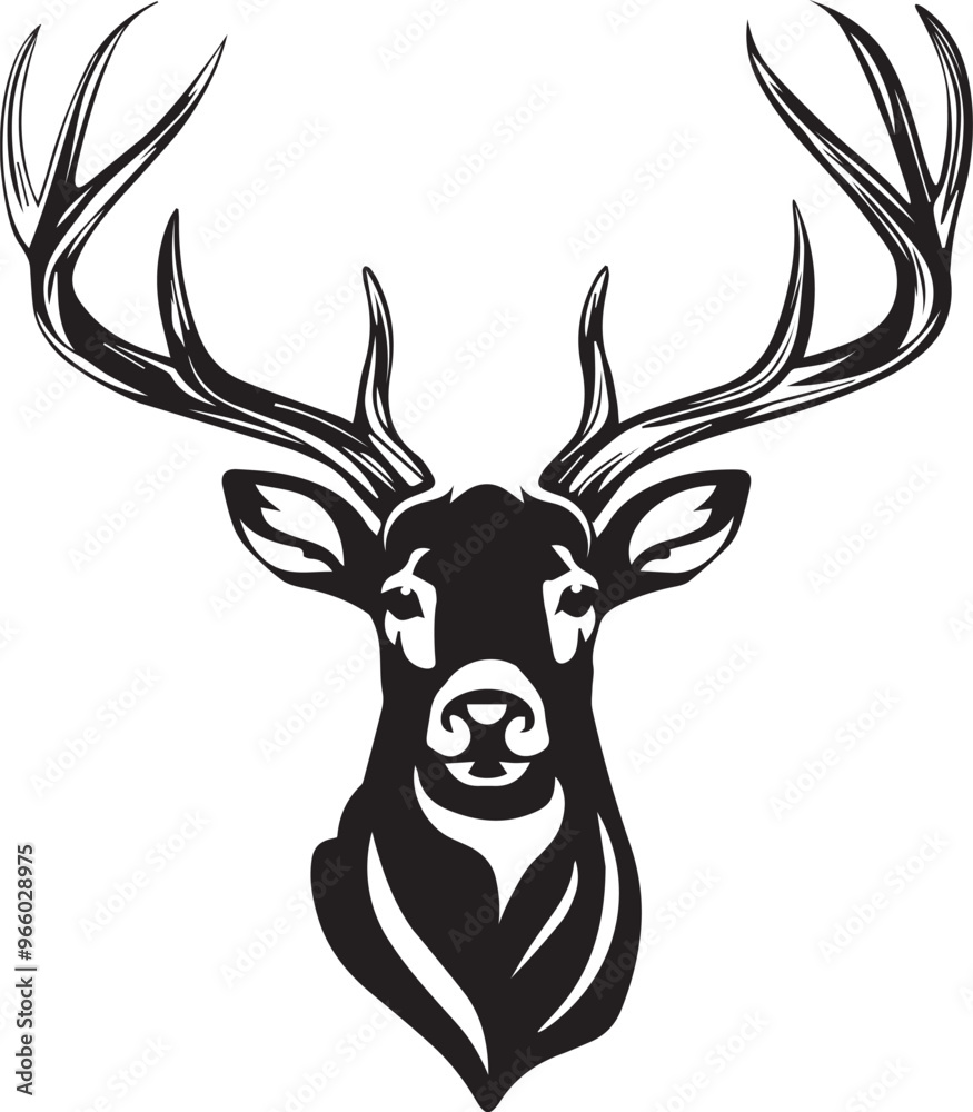 Majestic mule deer vector illustration for digital art, vector, cartoon ...