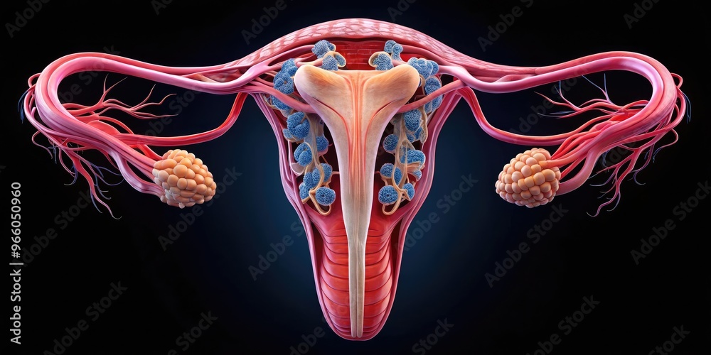 Anatomically accurate illustration of the female reproductive system ...