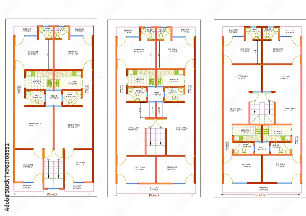Architectural Floor plan Typical Autocad Floor Plan, 2D Drawing, House ...