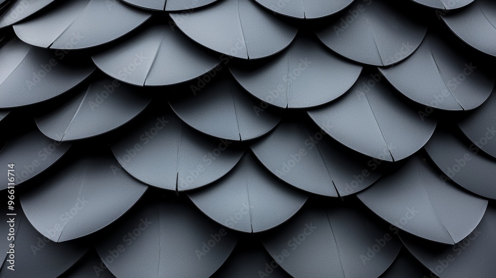 Describe how the complex, yet balanced geometry of the snake scales can ...