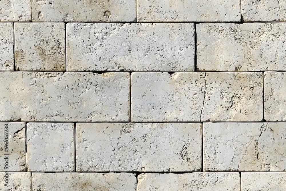 Textured limestone cladding stone wall made of rectangular blocks. The ...