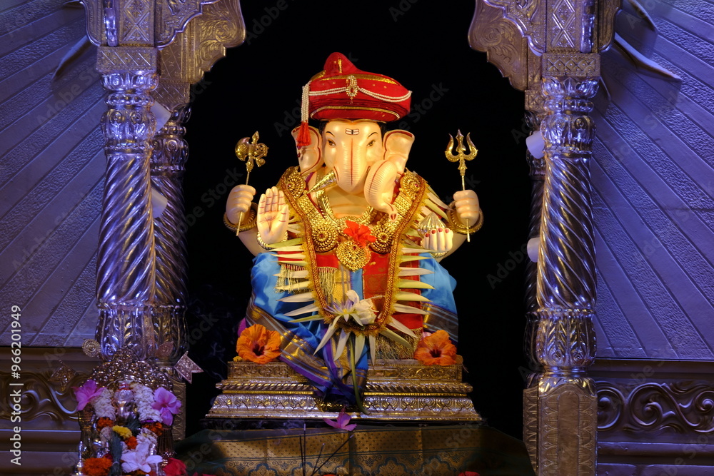 09 September 2024, Pune, Maharashtra, India, Beautiful sculpture of ...