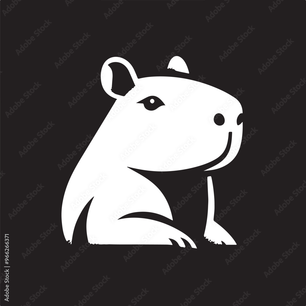 Capybara vector on transparent background for digital content, t-shirts ...