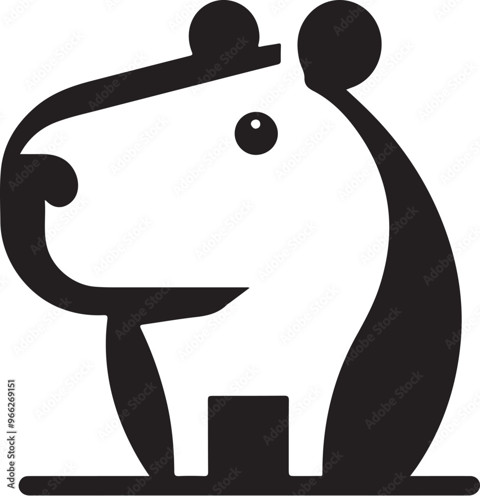 Capybara vector on transparent background for digital content, t-shirts ...