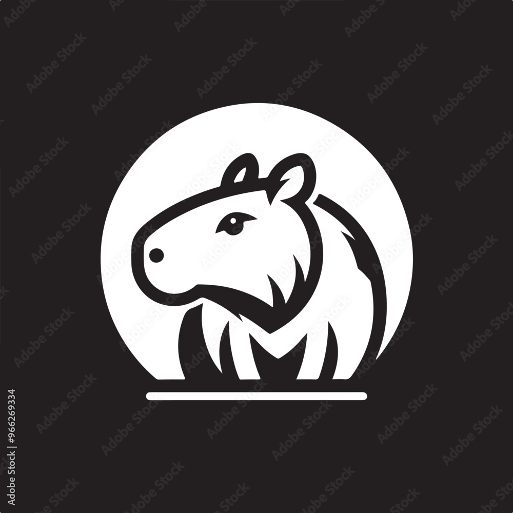 Capybara vector on transparent background for digital content, t-shirts ...