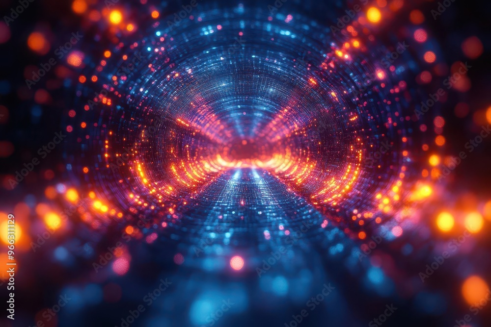 dynamic audio visualizer with pulsating neon geometric shapes vibrant colors morph and react to ...