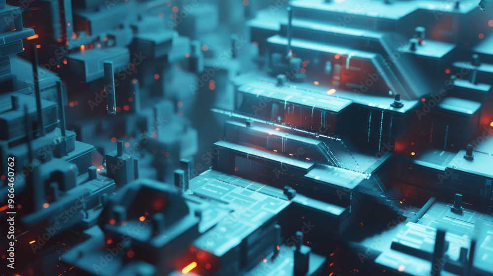 Steps and platforms: A background with 3D structures resembling steps ...