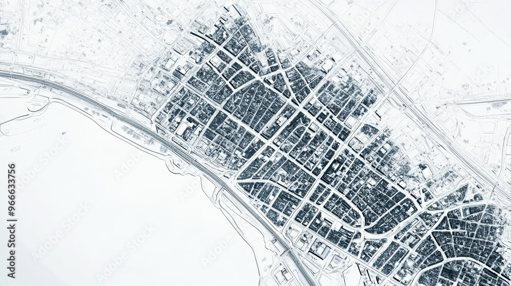 ty urban aerial landscape architecture road street grid map satellite ...