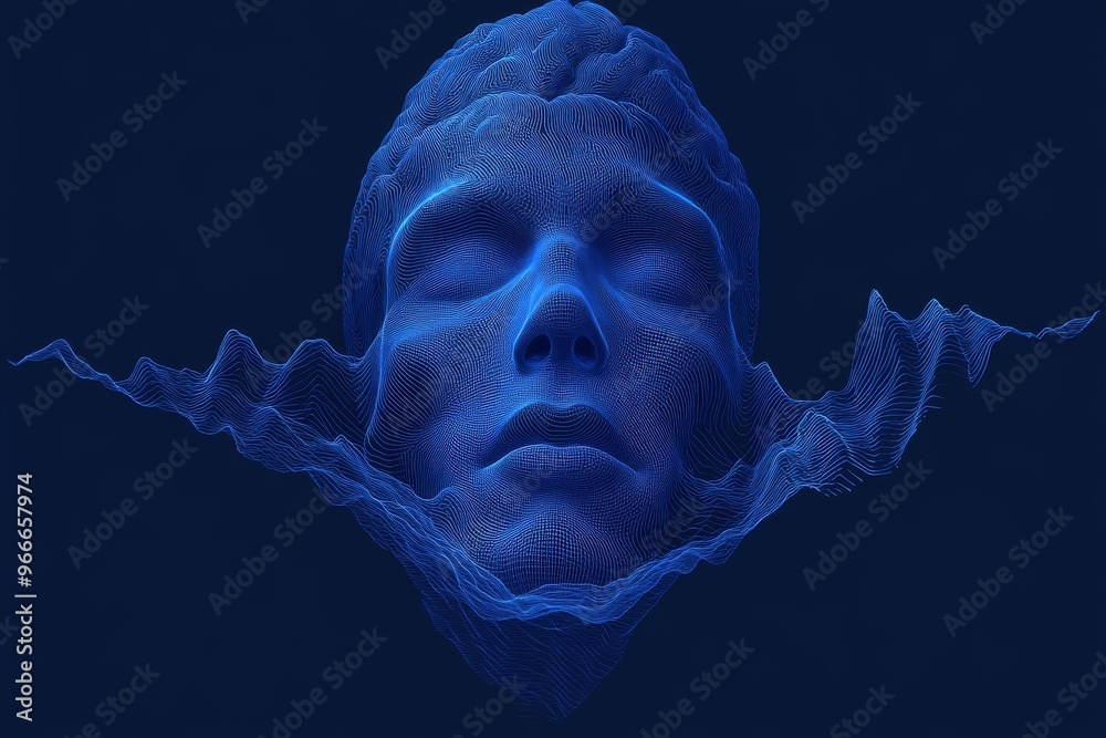 Bioluminescence optogenetics and brain graphic abstract human head with ...