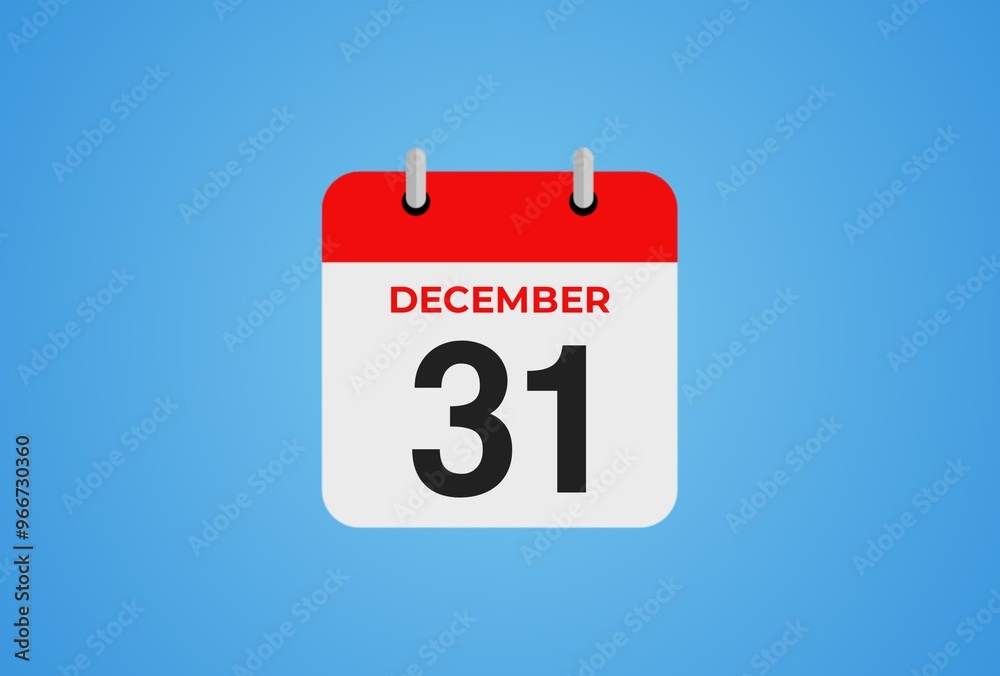 Icon calendar day. 31 December. 31th days of the month, illustration ...