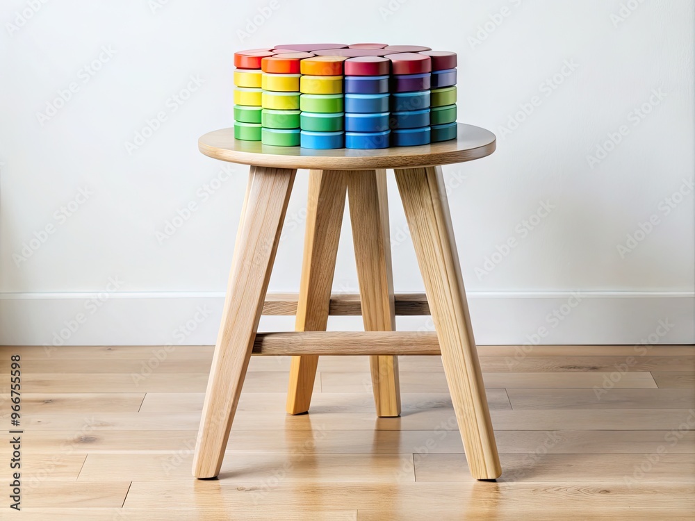 A colorful visual aid displaying a typology classification system with ...