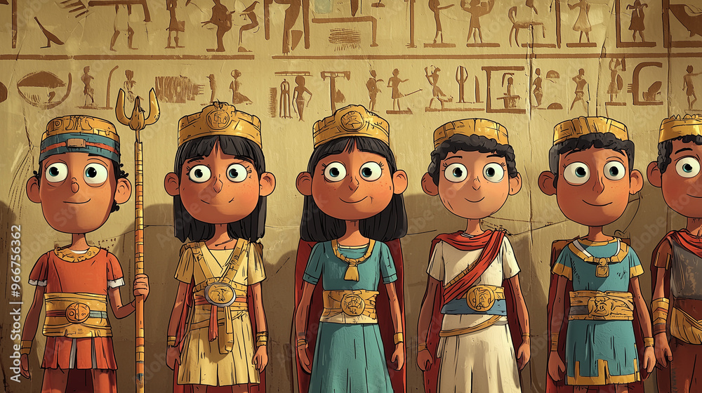 A cartoon history lesson where kids travel back in time to meet ...