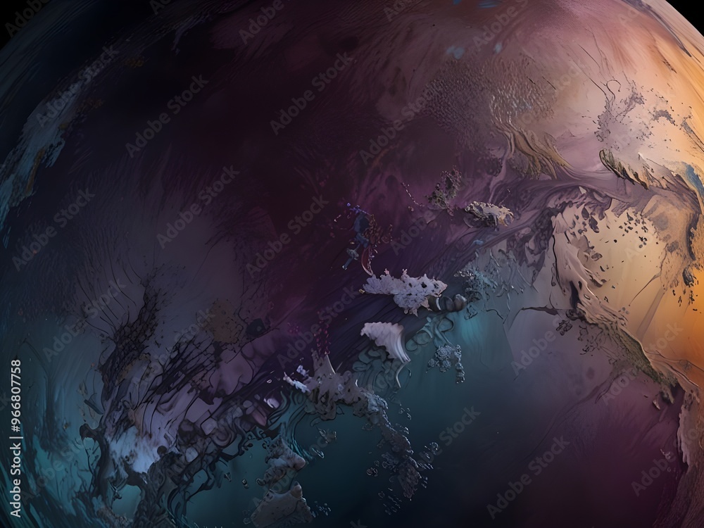 Display a detailed temperature map of Pluto’s surface, using vibrant colors to indicate ...