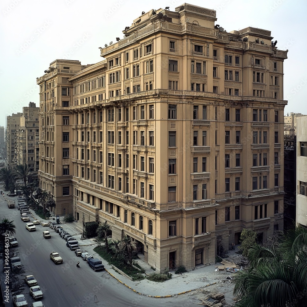 Cairo, Egypt. Historic Mogamma El Tahrir building redevelopment project ...