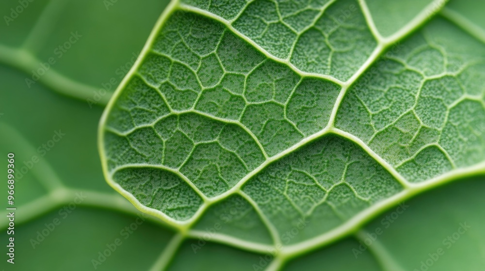 Closeup Detailed Photo of Leaf Surface Showcasing the Microscopic ...