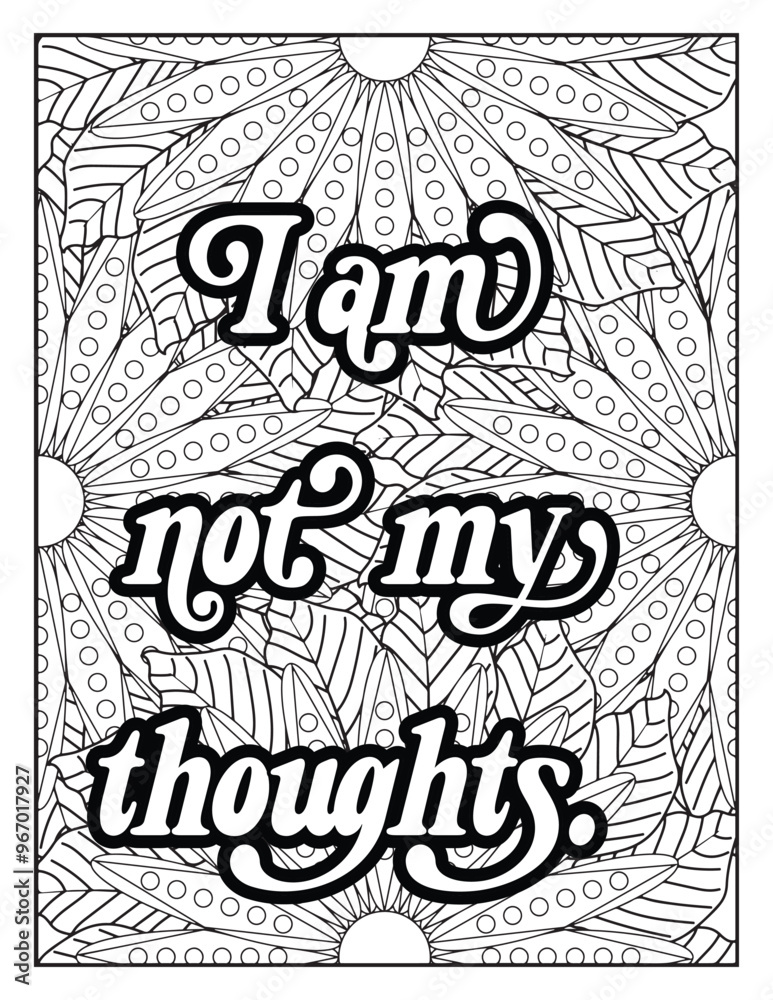 Positive quote coloring page for kids. Motivational Swear word ...