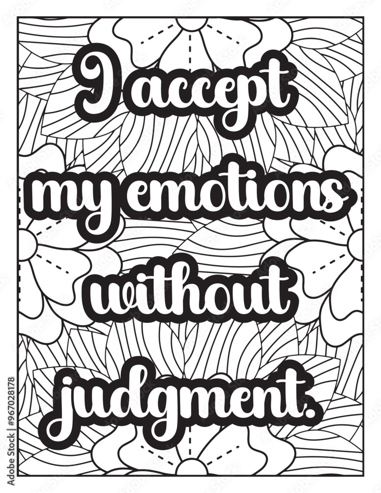 Positive quote coloring page for kids. Motivational Swear word ...