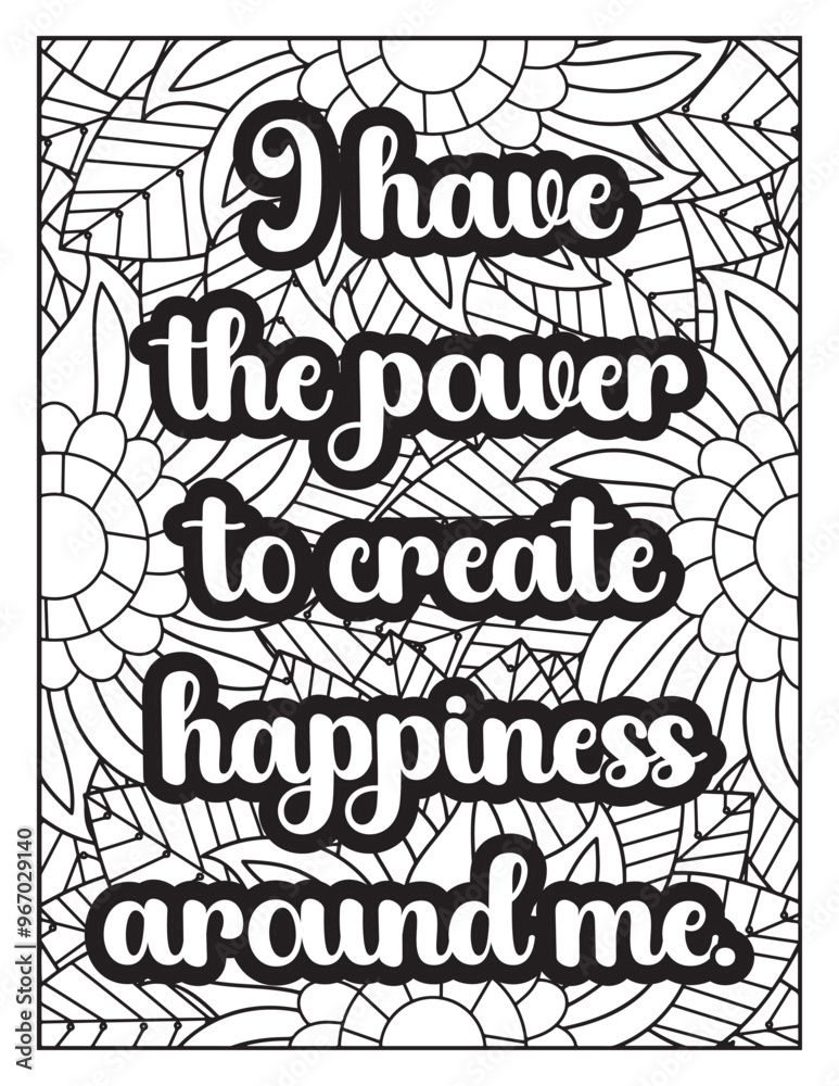 Positive quote coloring page for kids. Motivational Swear word ...